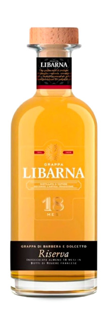 Grappa Libarna 18 Mesi Riserva . Buy grappa produced in
